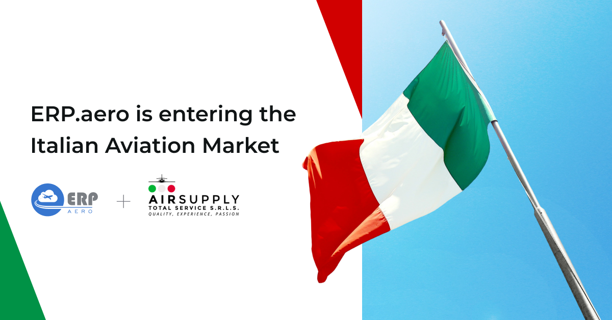 Airsupply TS, Italy Selected ERP.aero for Aviation ERP System